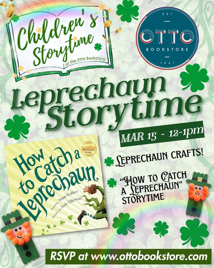 Join us this Sunday, March 15th from 12–1 PM at the Otto Bookstore for ...